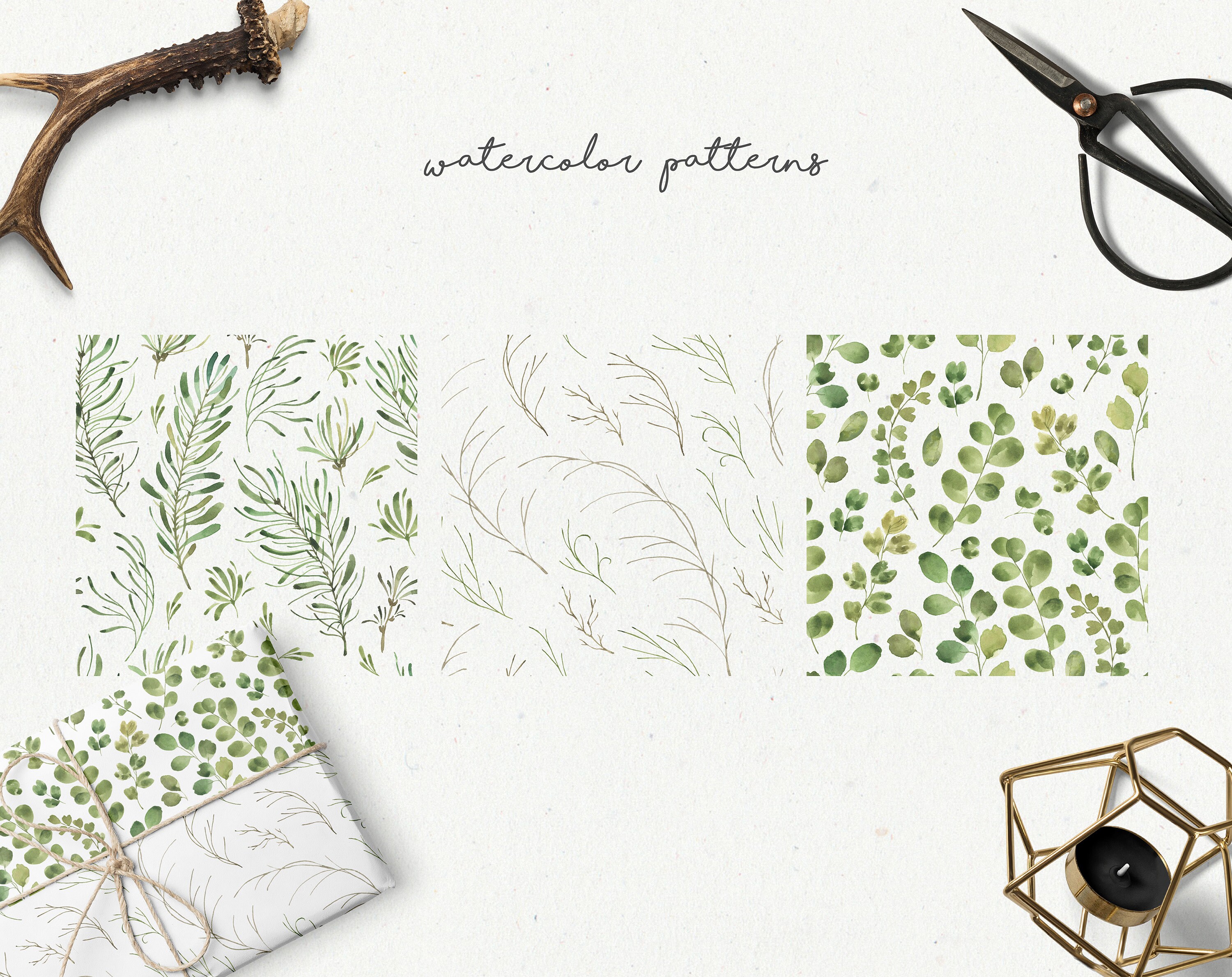 Leaf Digital Paper Scrapbook Papers Seamless Patterns - Etsy