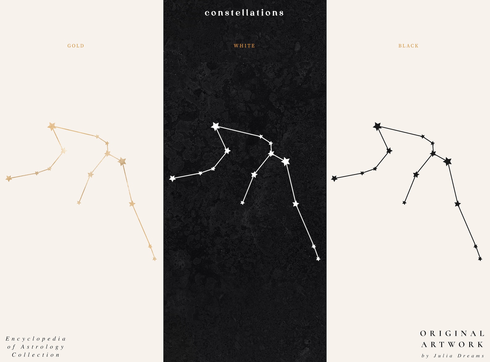 Zodiac Constellations Clipart Set Zodiac Download Instant - Etsy Canada