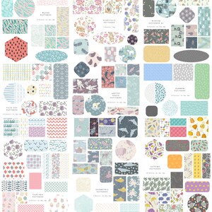 Digital Paper Bundle - Seamless Patterns - Printable Scrapbook ...