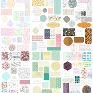 Digital Paper Bundle - Seamless Patterns - Printable Scrapbook ...