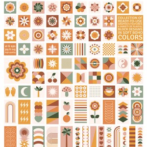 Boho Blocks Geometry Creator - Logo Digital Clipart - Printable Wall ...