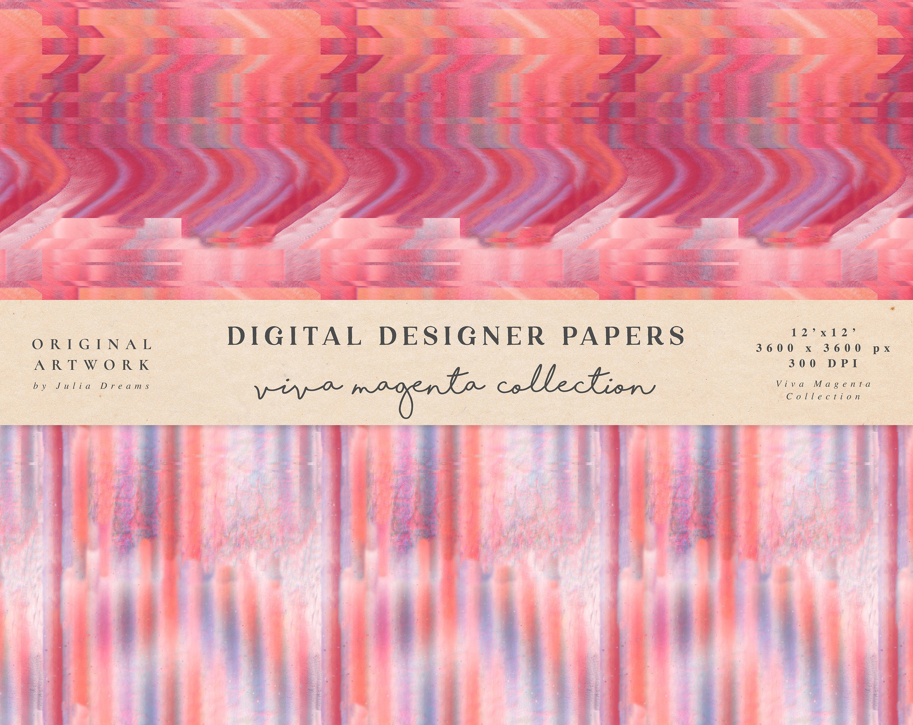 Viva Magenta Digital Paper Scrapbook Papers Seamless - Etsy