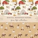 Farm Life Watercolor Digital Paper - Scrapbook Papers - Seamless ...