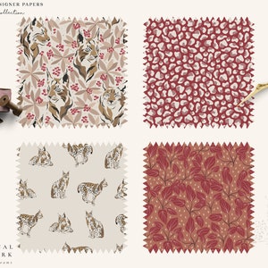 Lynx Digital Papers - Commercial Use - Scrapbook Paper - Seamless ...