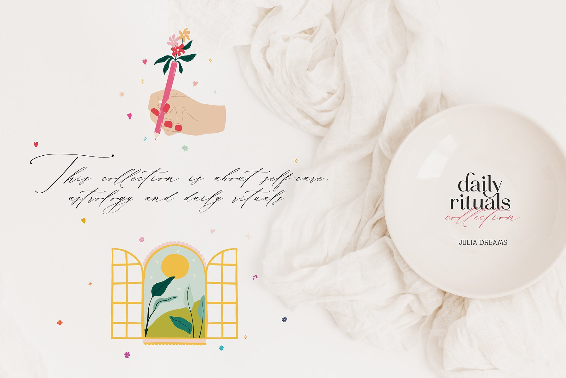 Daily Rituals Digital Clipart Collection Individual PNG | Etsy