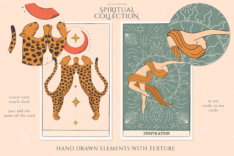 Digital Oracle Cards Digital Stickers Digital Planner Deck - Etsy