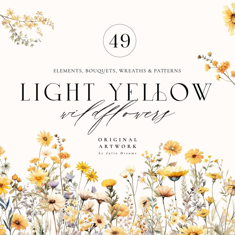 Yellow Boarder Pattern - Etsy