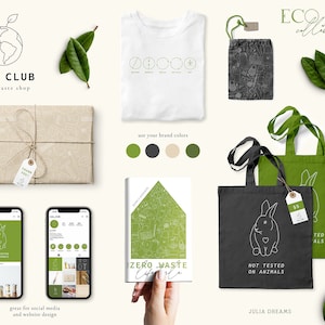 Eco Line Zero Waste - Digital Clipart Collection - Line Art PNG ...