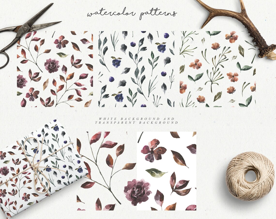 Digital Paper Scrapbook Papers Seamless Patterns Digital | Etsy