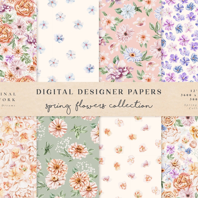 Whimsical Digital Paper - Etsy