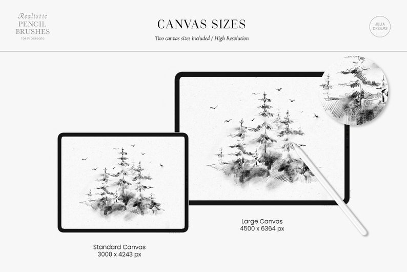 Realistic Pencil Procreate Brushes - Painting Kit for Procreate - iPad ...