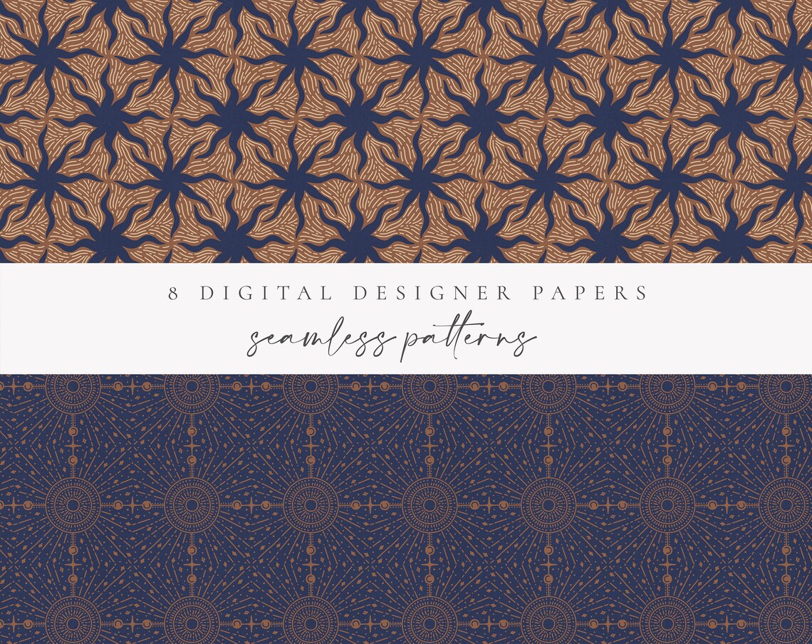 Digital Paper Scrapbook Papers Seamless Patterns Digital - Etsy