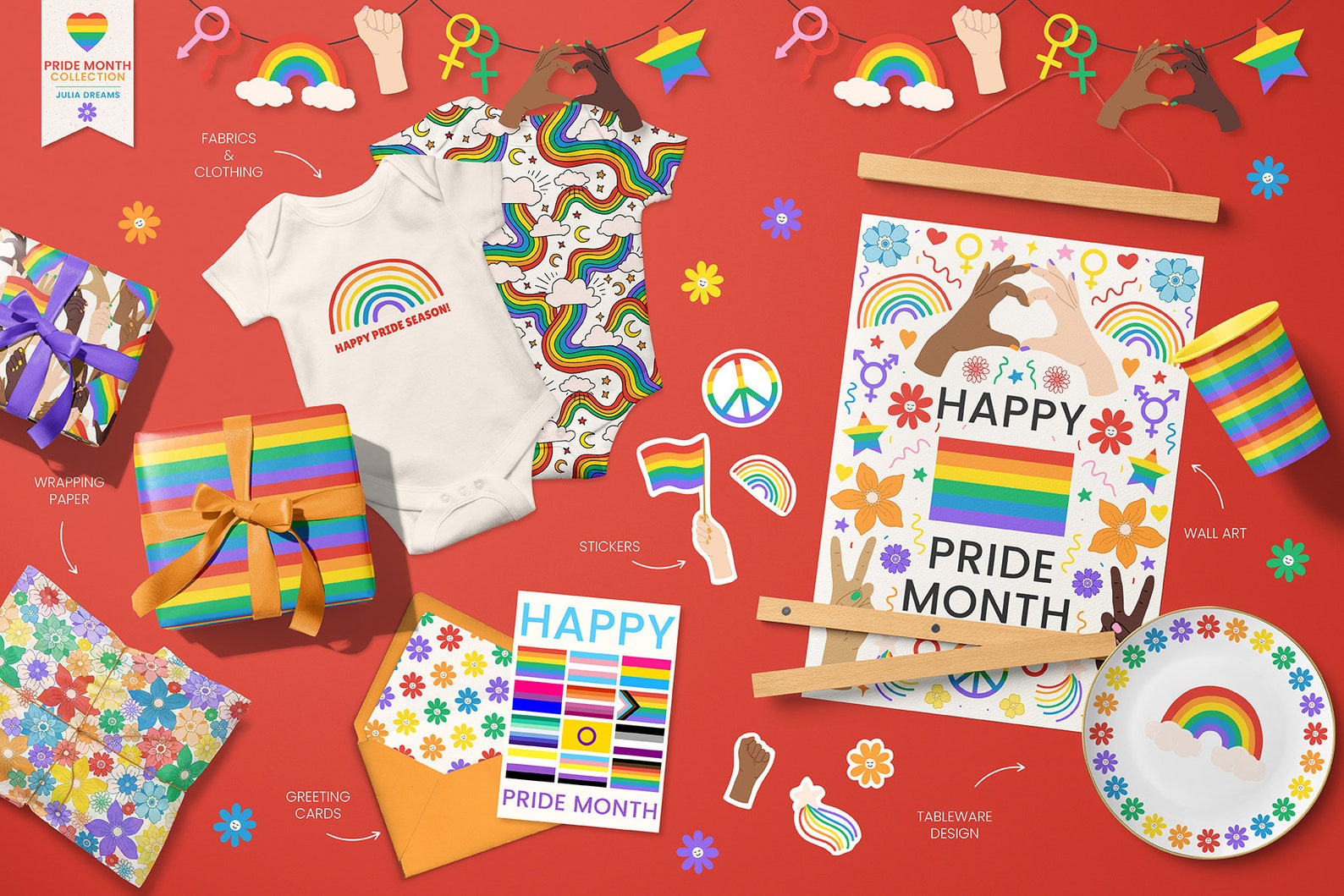 Pride Month Clipart LGBTQ Svg Bundle Download Digital | Etsy