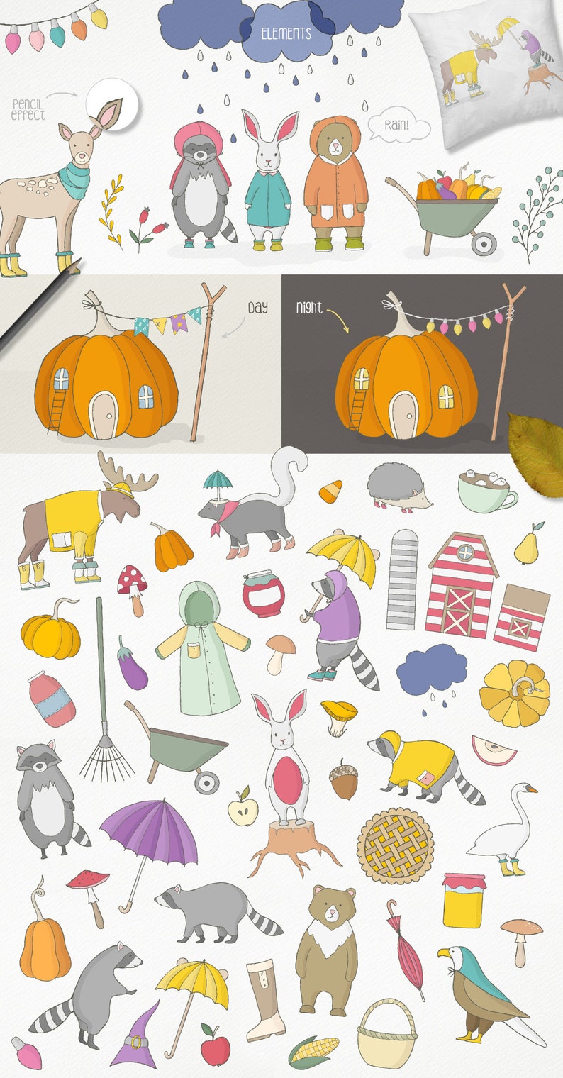 Cute Autumn Collection - Kids PNG - Children Boy and Girl Clipart ...