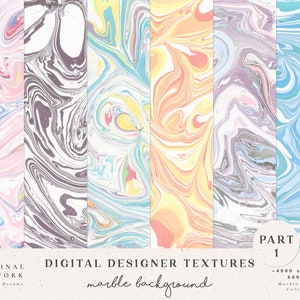 Marble Digital Textures 1 - Watercolor Paper - Ombre Watercolor ...