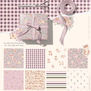 Cute Kittens Digital Papers - Commercial Use - Scrapbook Paper ...