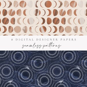 Digital Paper - Scrapbook Papers - Seamless Patterns - Digital ...