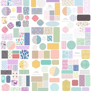 Digital Paper Bundle - Seamless Patterns - Printable Scrapbook ...