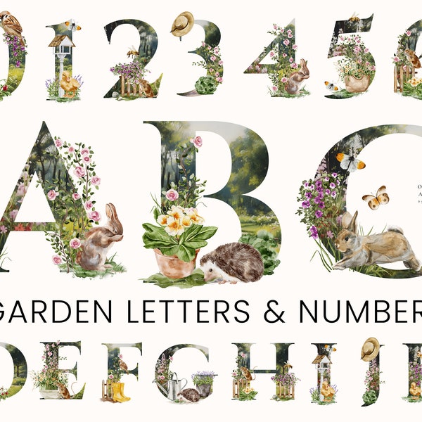 Digital Alphabet - Etsy