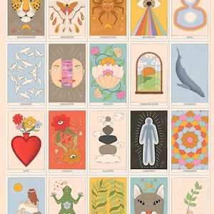 Digital Oracle Cards - Digital Stickers - Digital Planner Deck ...