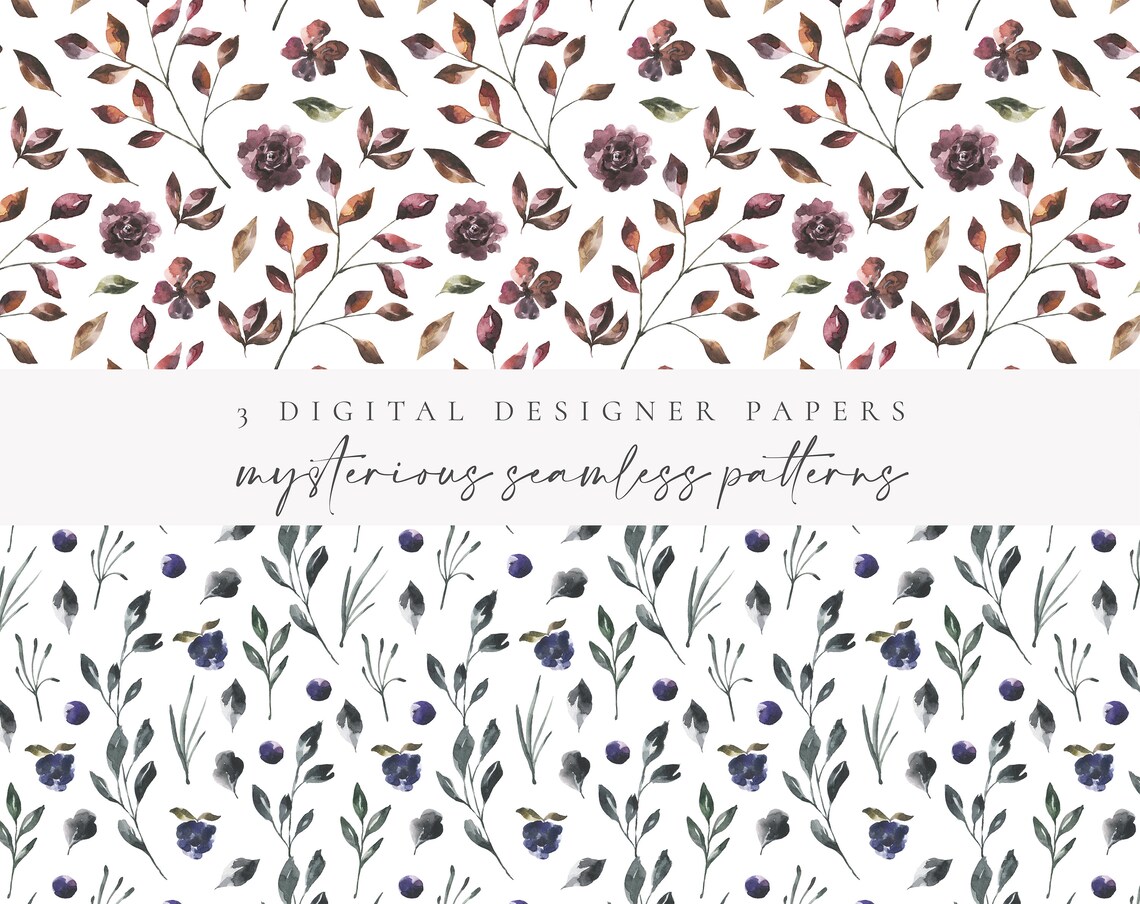 Digital Paper Scrapbook Papers Seamless Patterns Digital - Etsy