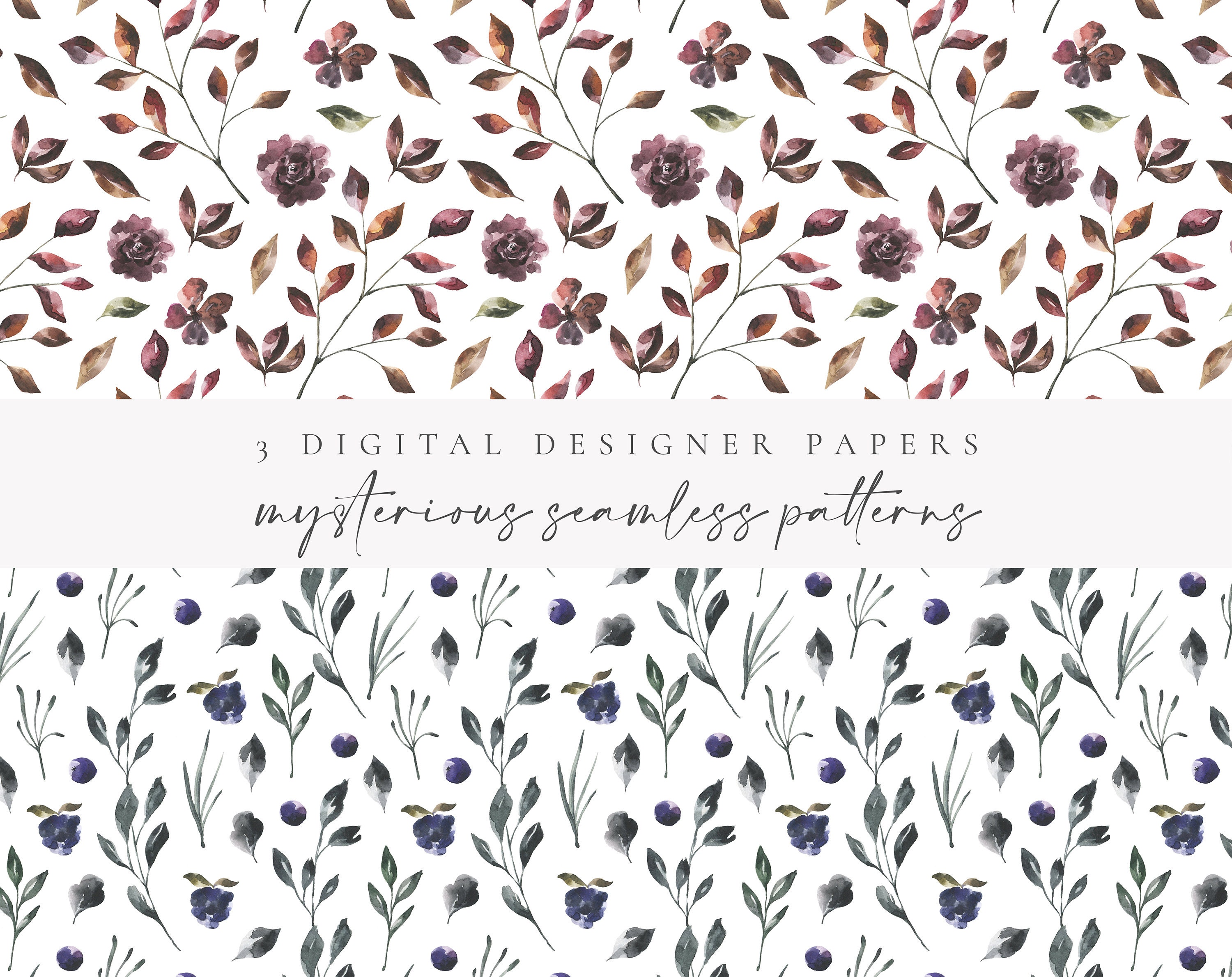 Digital Paper Scrapbook Papers Seamless Patterns Digital | Etsy