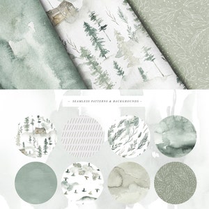 Wild Pinery Digital Paper - Scrapbook Papers - Seamless Patterns ...