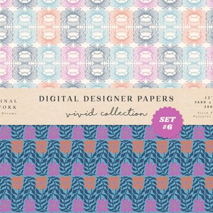 Y2K Digital Papers - Commercial Use - Scrapbook Paper - Seamless ...