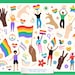 Pride Clipart LGBTQ Svg Bundle Download Instant Download Invite Cards ...