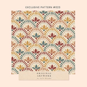 Digital Paper 023 Seamless Pattern Scrapbook Paper Fabric Printable ...