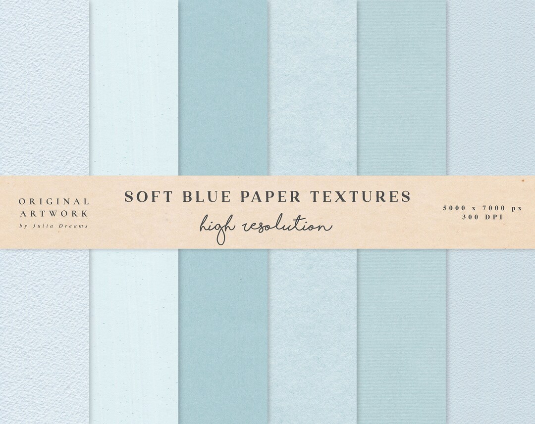 Soft Blue Paper Textures - Neutral Textures Background Digital ...