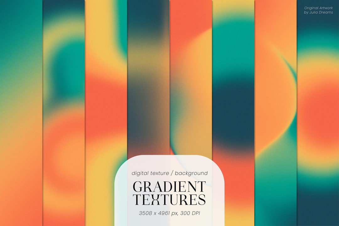 Gradient Textures - Gradient Digital Backgrounds - Digital Paper ...