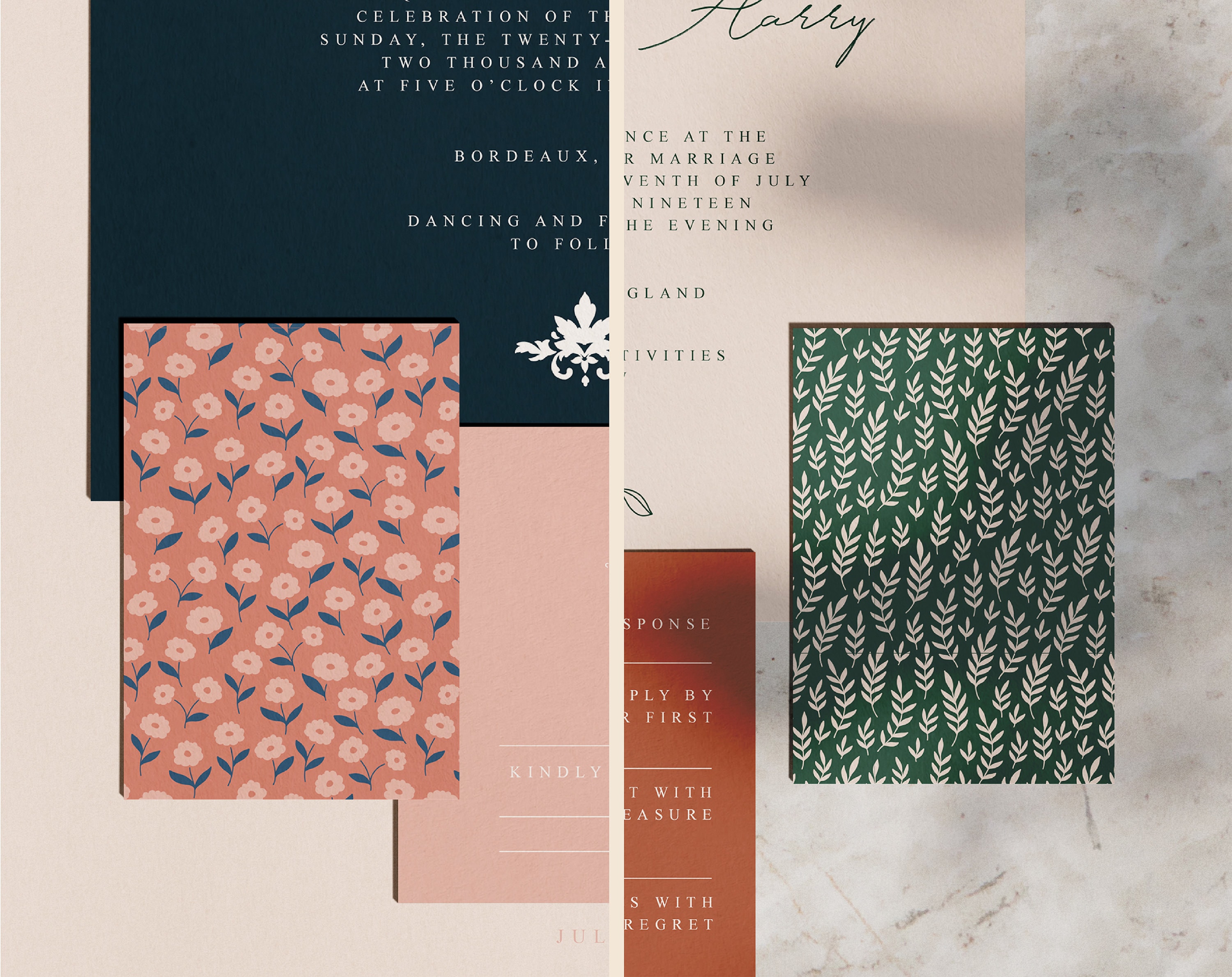 Digital Paper - Blooming Scrapbook Paper - Seamless Patterns - Digital ...