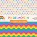 Pride Month Digital Papers - Commercial Use - Scrapbook Paper ...