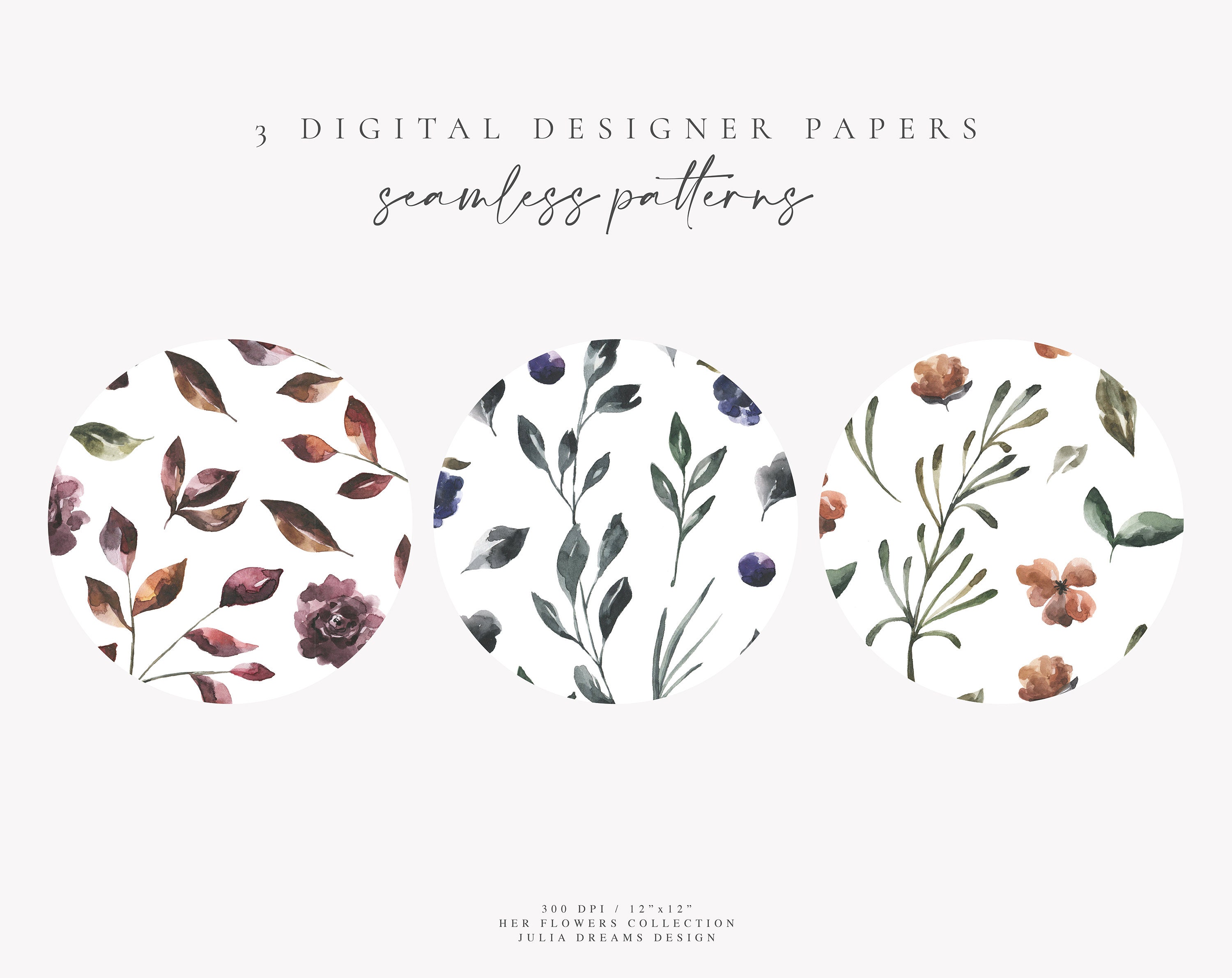 Digital Paper Scrapbook Papers Seamless Patterns Digital - Etsy
