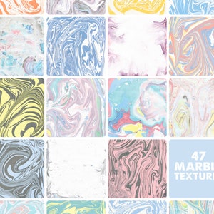 Marble Digital Textures - Watercolor Paper - Ombre Watercolor ...
