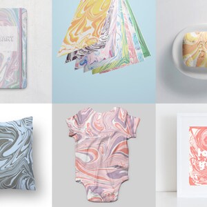 Marble Digital Textures - Watercolor Paper - Ombre Watercolor ...