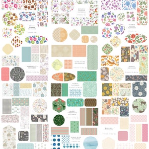 Digital Paper Bundle - Seamless Patterns - Printable Scrapbook ...