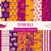 Diwali Digital Papers - Commercial Use - Scrapbook Paper - Seamless ...