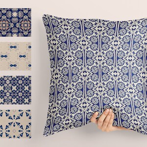 Intense Blue Digital Paper - Scrapbook Papers - Seamless Patterns ...