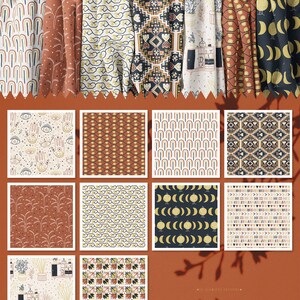 Boho Soul Digital Paper Set - Scrapbook Paper - Seamless Patterns ...