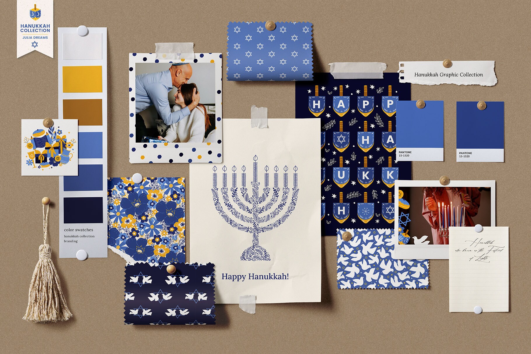 Hanukkah Clipart Digital Download Digital Papers Instant - Etsy