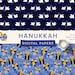 Hanukkah Digital Papers - Commercial Use - Scrapbook Paper - Seamless ...
