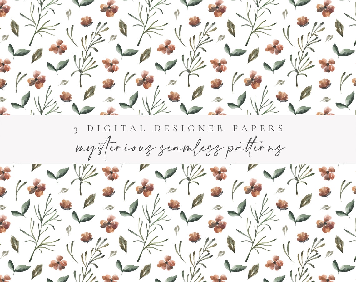Digital Paper Scrapbook Papers Seamless Patterns Digital - Etsy