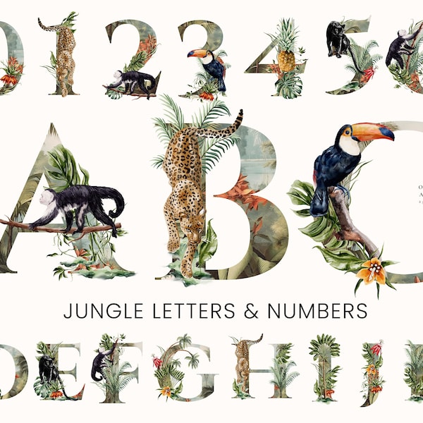 Letters Animals - Etsy