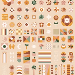 Boho Blocks Geometry Creator - Logo Digital Clipart - Printable Wall ...