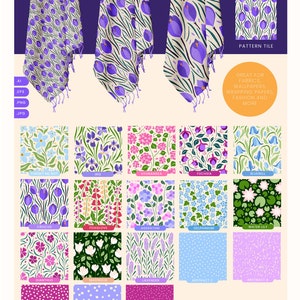 Flower Gallery Garden Digital Papers - Part 1 - Scrapbook Paper ...