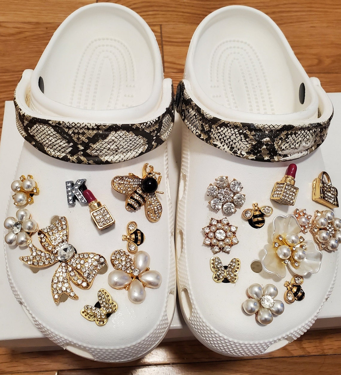 Crocs personalizados con encantos bling de lujo completos | Etsy