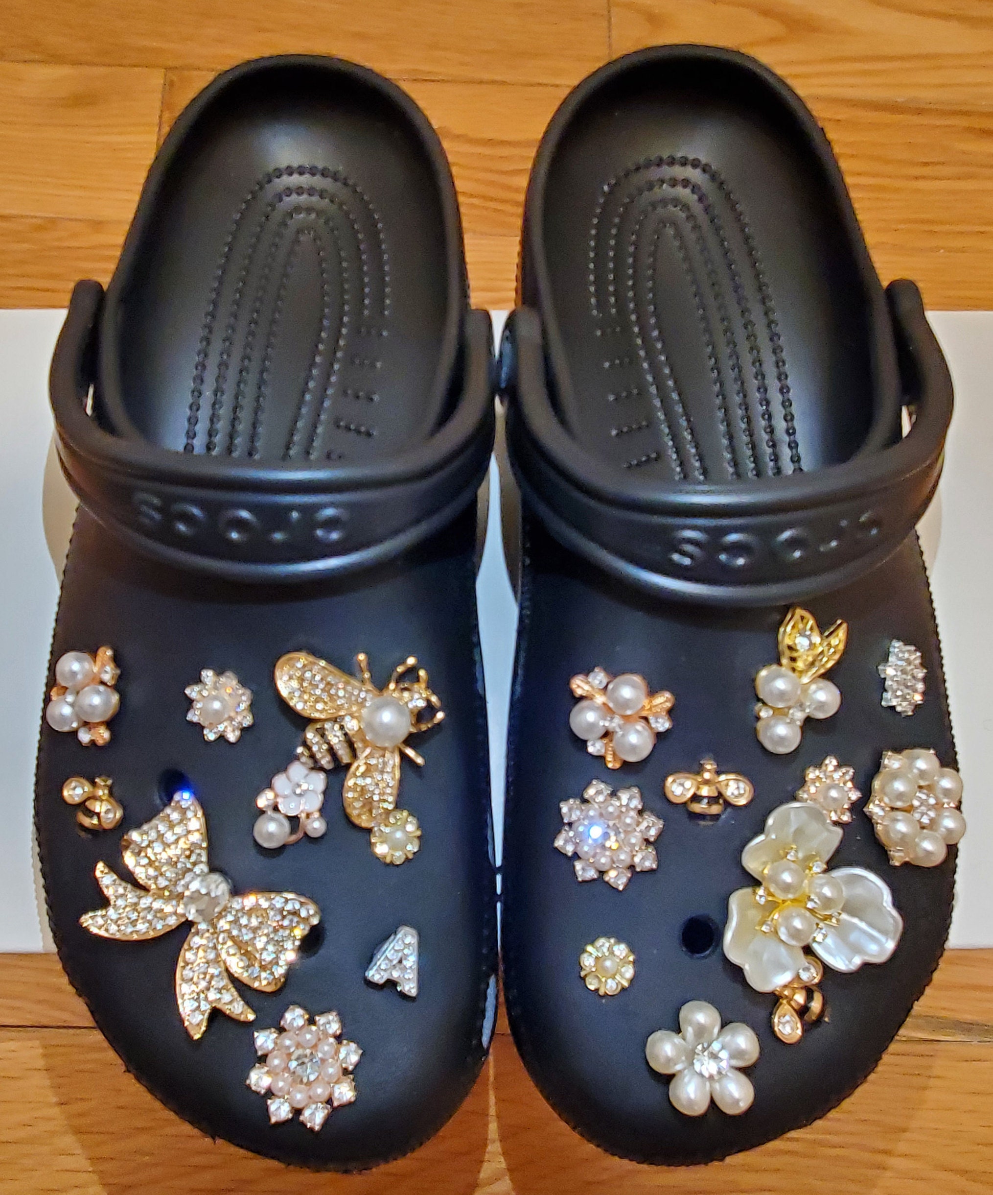 Crocs personalizados con encantos bling de lujo completos | Etsy
