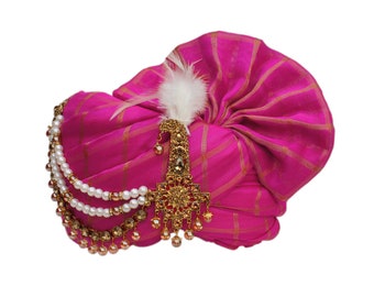 White Wedding Turban Safa for Indian Wedding Royal Wedding - Etsy